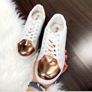 Soho | Shoes | Soho Metallic Toe Sneaker | Poshmark